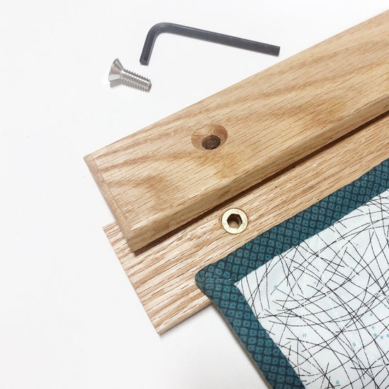 Flag Hanger Frame - Compression Wood Hanging Bars – Quilt Hangers